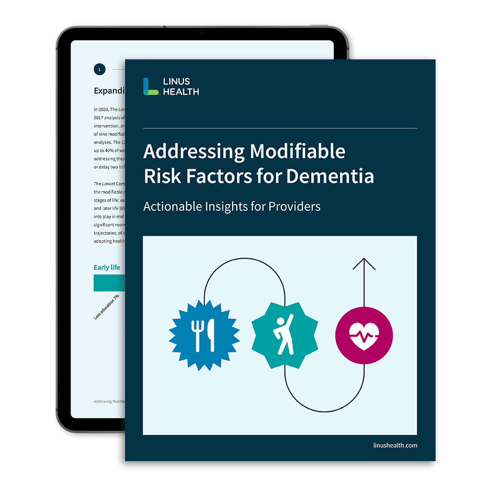 Addressing Modifiable Risk Factors for Dementia - White Paper